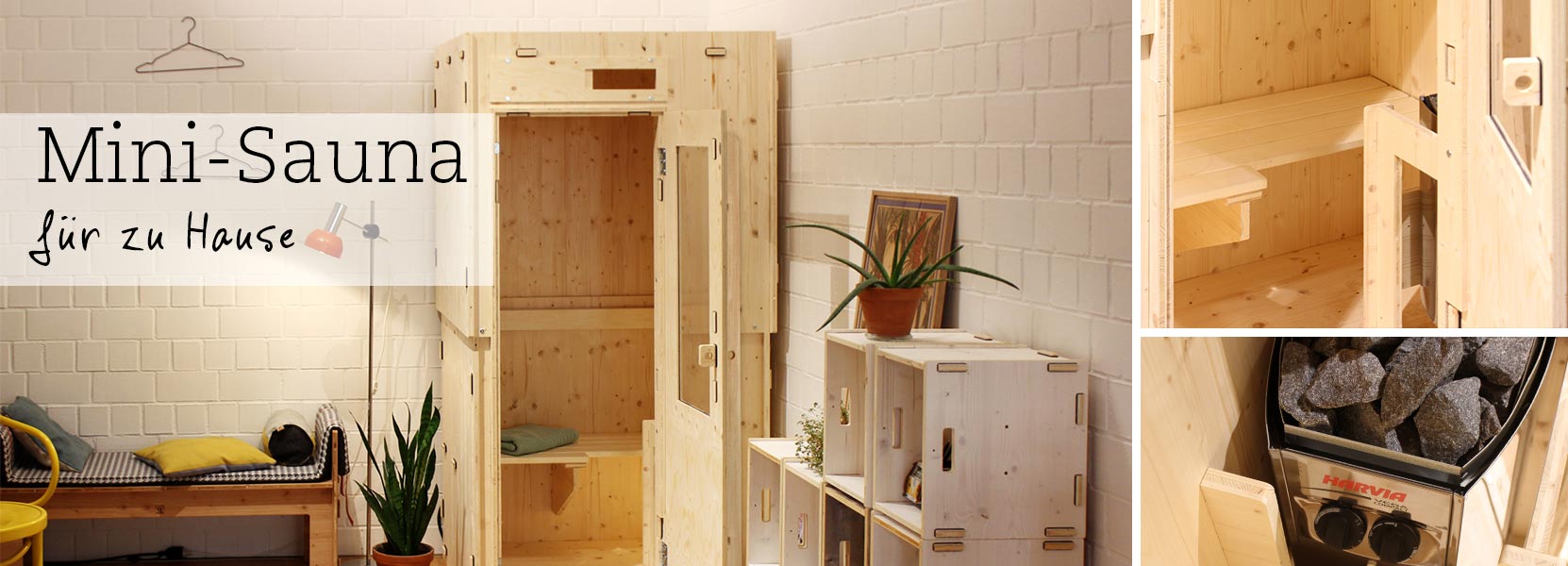 Mini-Sauna für Zuhause mit 230 V | WERKHAUS